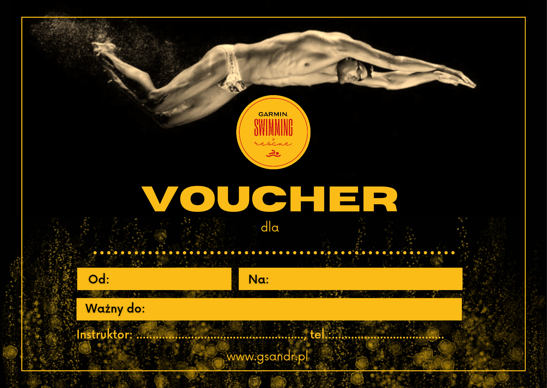 VOUCHER - Garmin SWIMMING and RESCUE